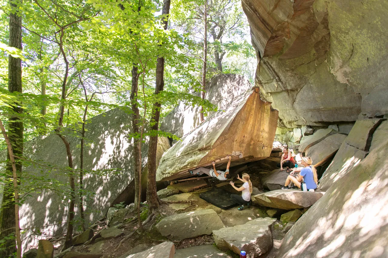 Illinois Office of Tourism Image Library - Jackson Falls - Rock Climbing